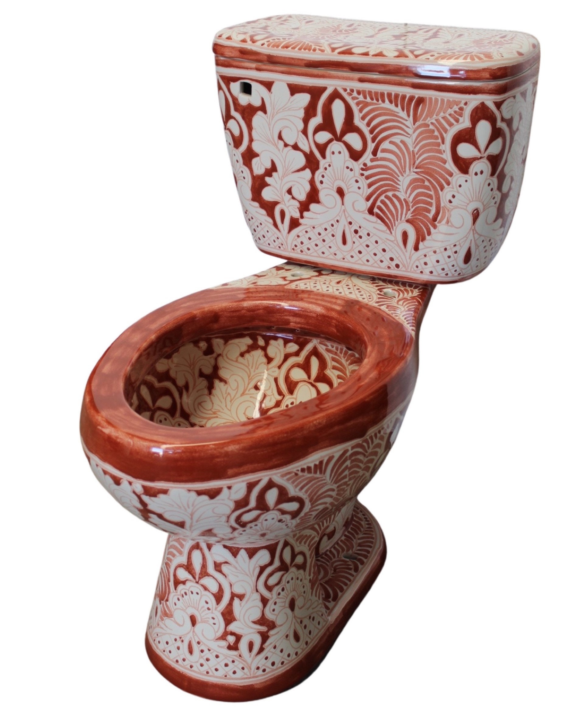 Mexican Toilet ELONGATED Comfort Height Hand Painted - Etsy