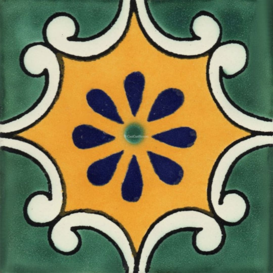 Mexican Talavera Ceramic Tiles Tradicional Handcrafted - Etsy