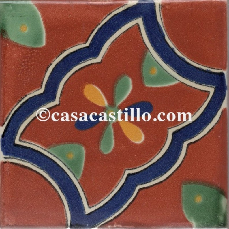 Mexican Talavera Ceramic Tiles Barroco Handcrafted Tecate | Etsy