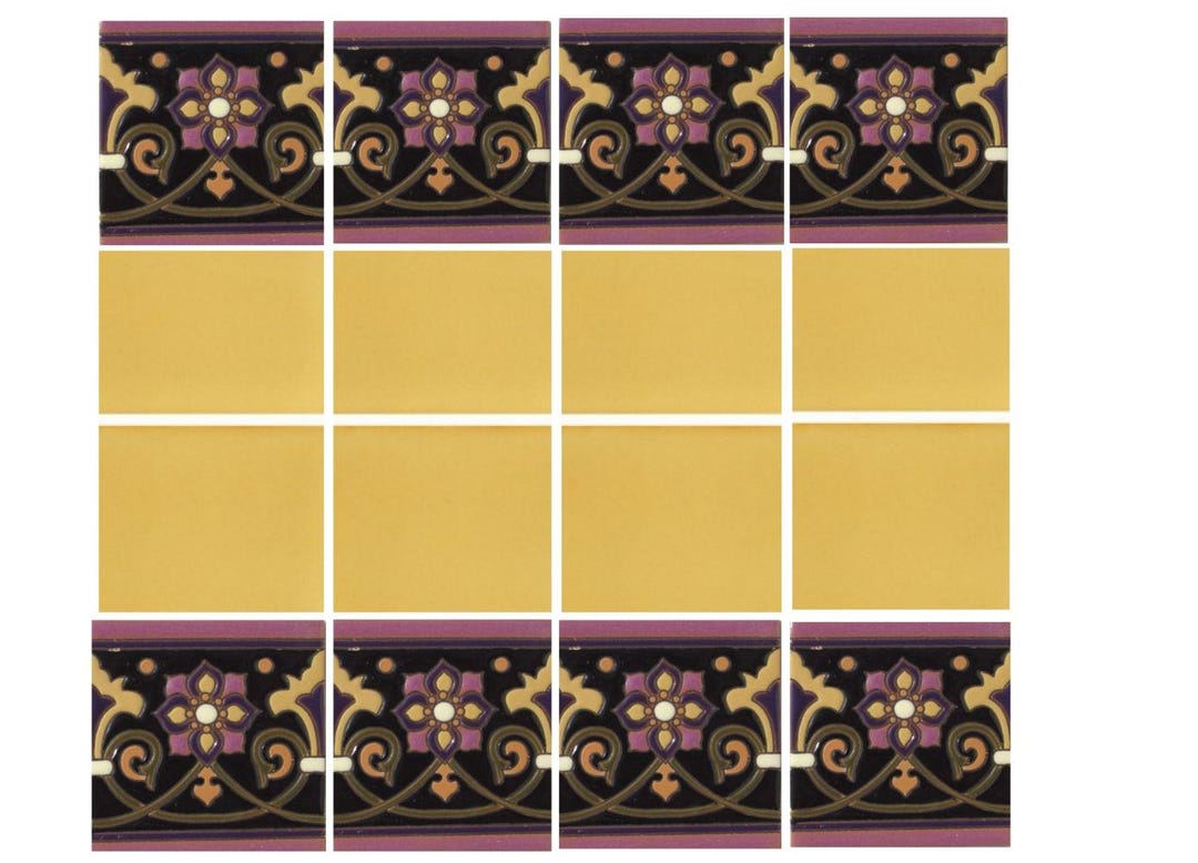 Ceramic High Relief Border Tiles Handcrafted - Torrevieja - (you Select ...