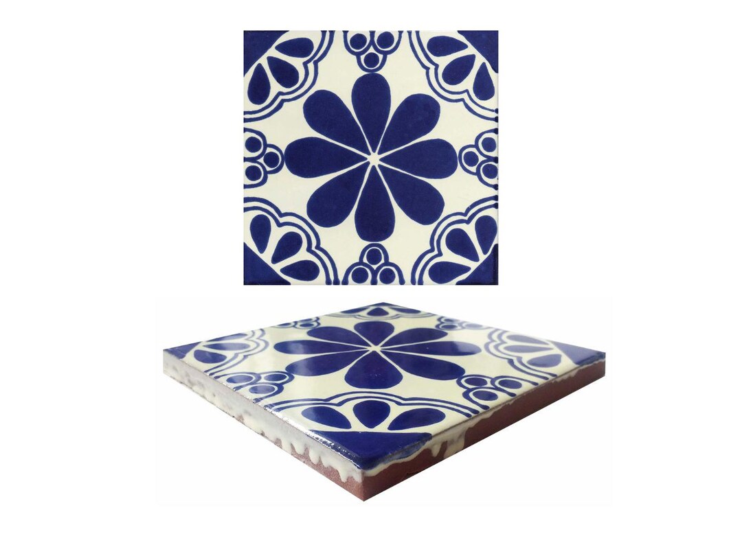 POOL TILES Mexican Talavera Ceramic Frost Proof Handcrafted Tiles ...