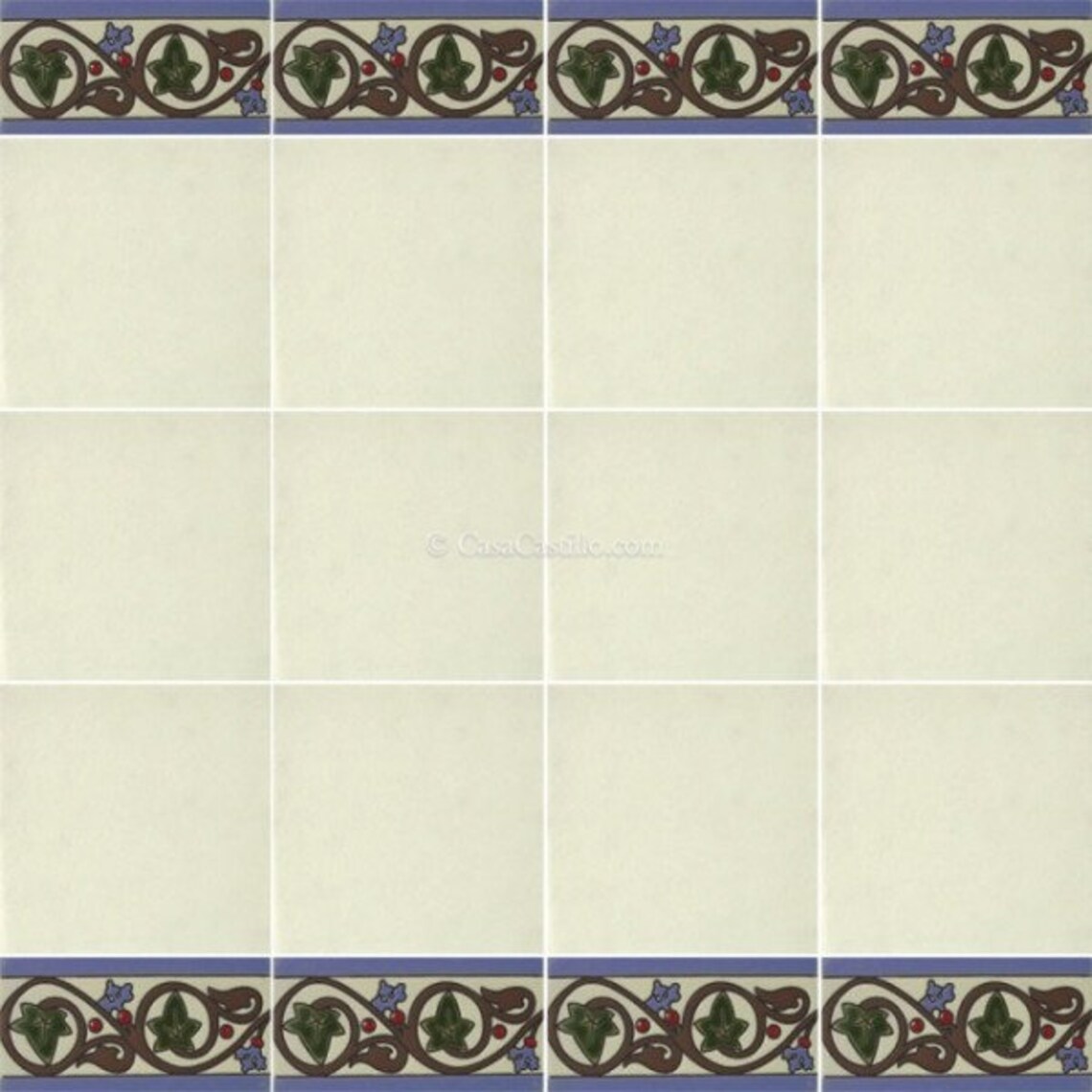 Ceramic High Relief Border Tiles Handcrafted Bermeo you | Etsy