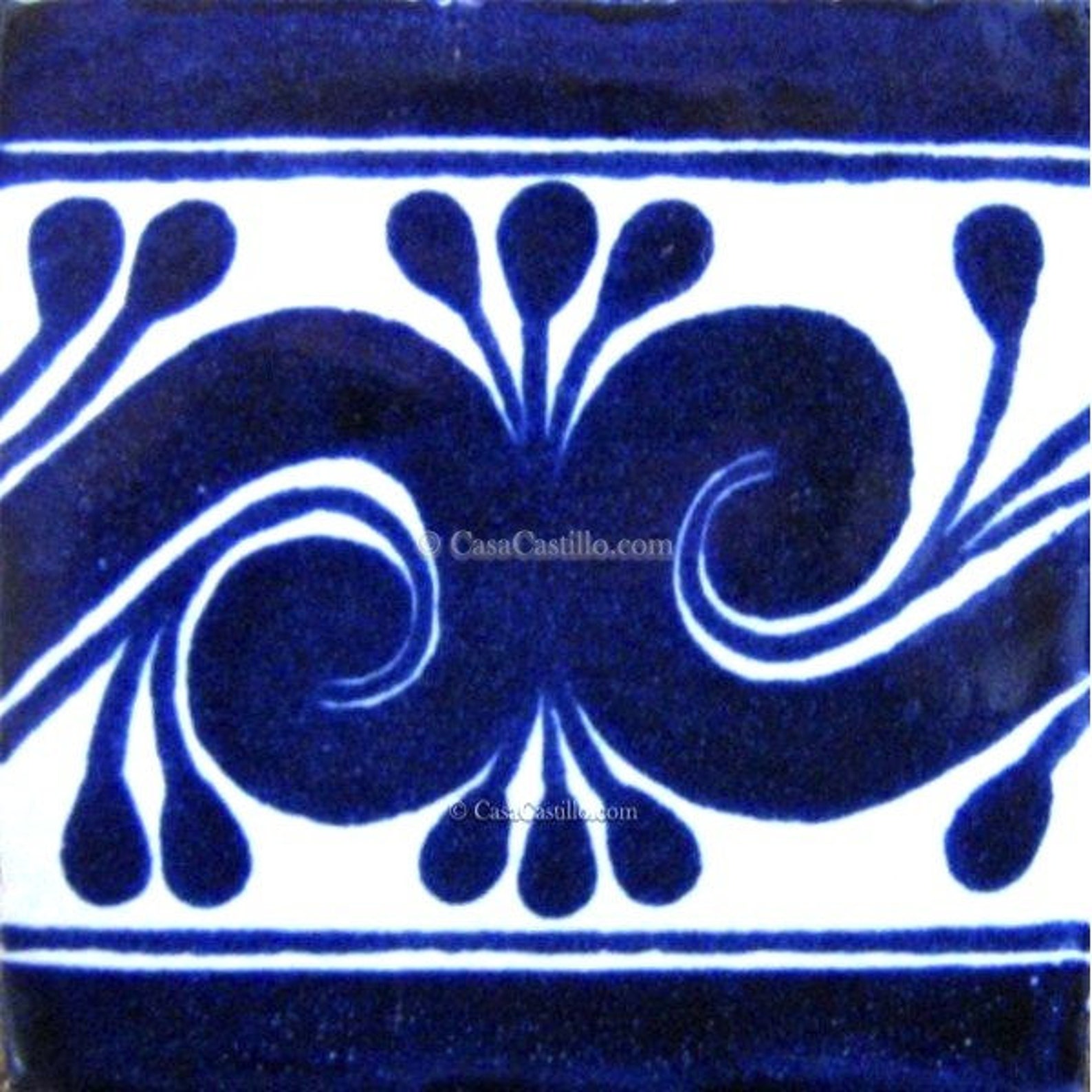 Mexican Talavera Ceramic Tiles Border Handcrafted Berceo2 - Etsy