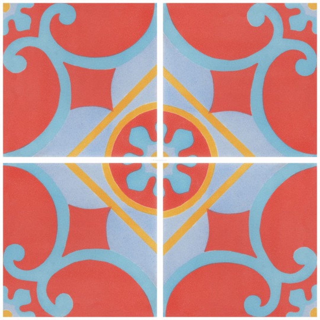 Mexican Ceramic Floor Tile Handcrafted CT39 - Etsy