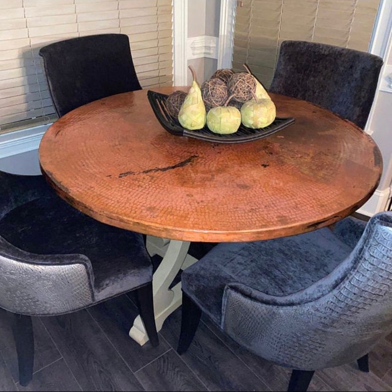 Side Table With Copper - Etsy