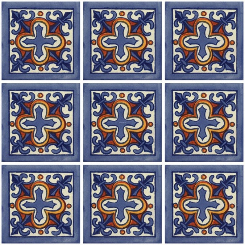 POOL TILES Mexican Talavera Ceramic Frost Proof Handcrafted - Etsy