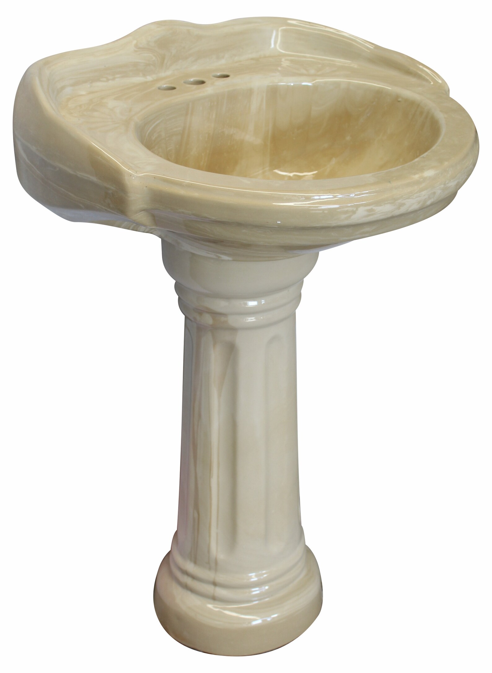 Mexican Pedestal Sink Roman Style Handcrafted Ceramic Marble Design - Etsy