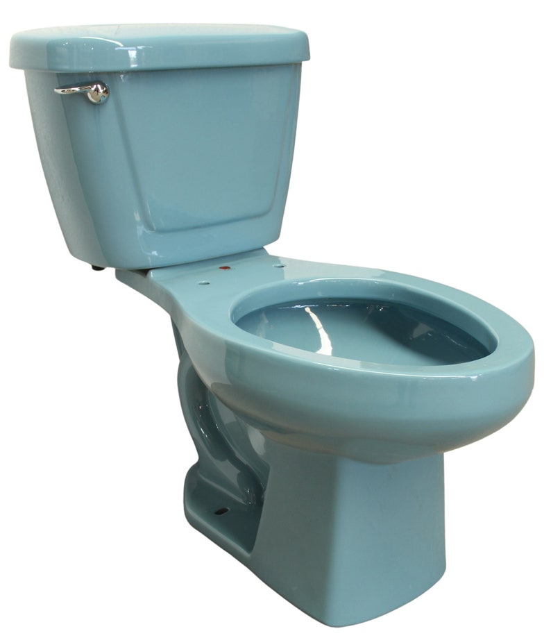 Mexican Toilet ELONGATED Hand Painted Azul Holanda Cato - Etsy