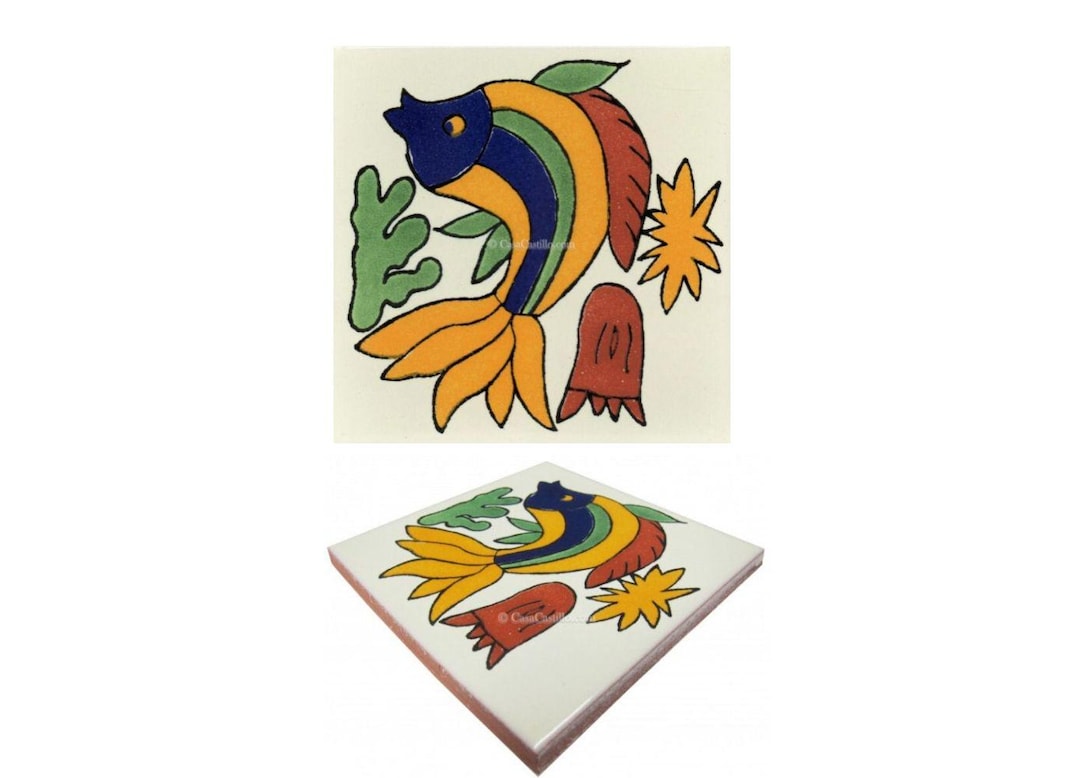 POOL TILES Mexican Talavera Ceramic Frost Proof Handcrafted Tiles ...