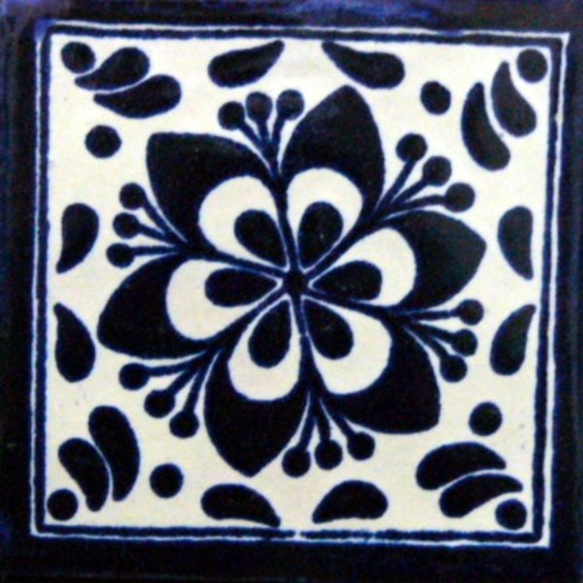 Mexican Talavera Ceramic Tiles Tradicional Handcrafted - Etsy