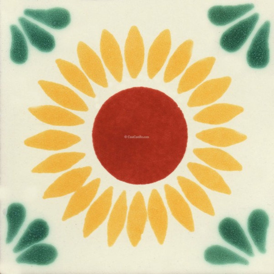 Mexican Talavera Ceramic Tiles Talavera Handcrafted Flowers27 you ...