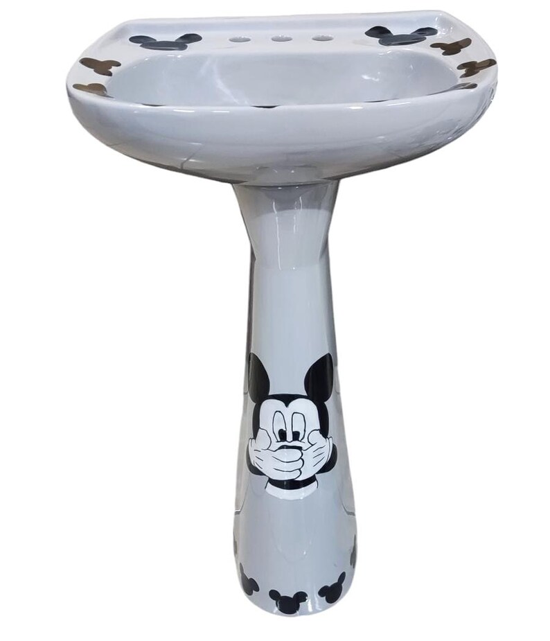 Mexican Talavera Ceramic Toilet Hand Painted - Mickey Mouse - - Etsy