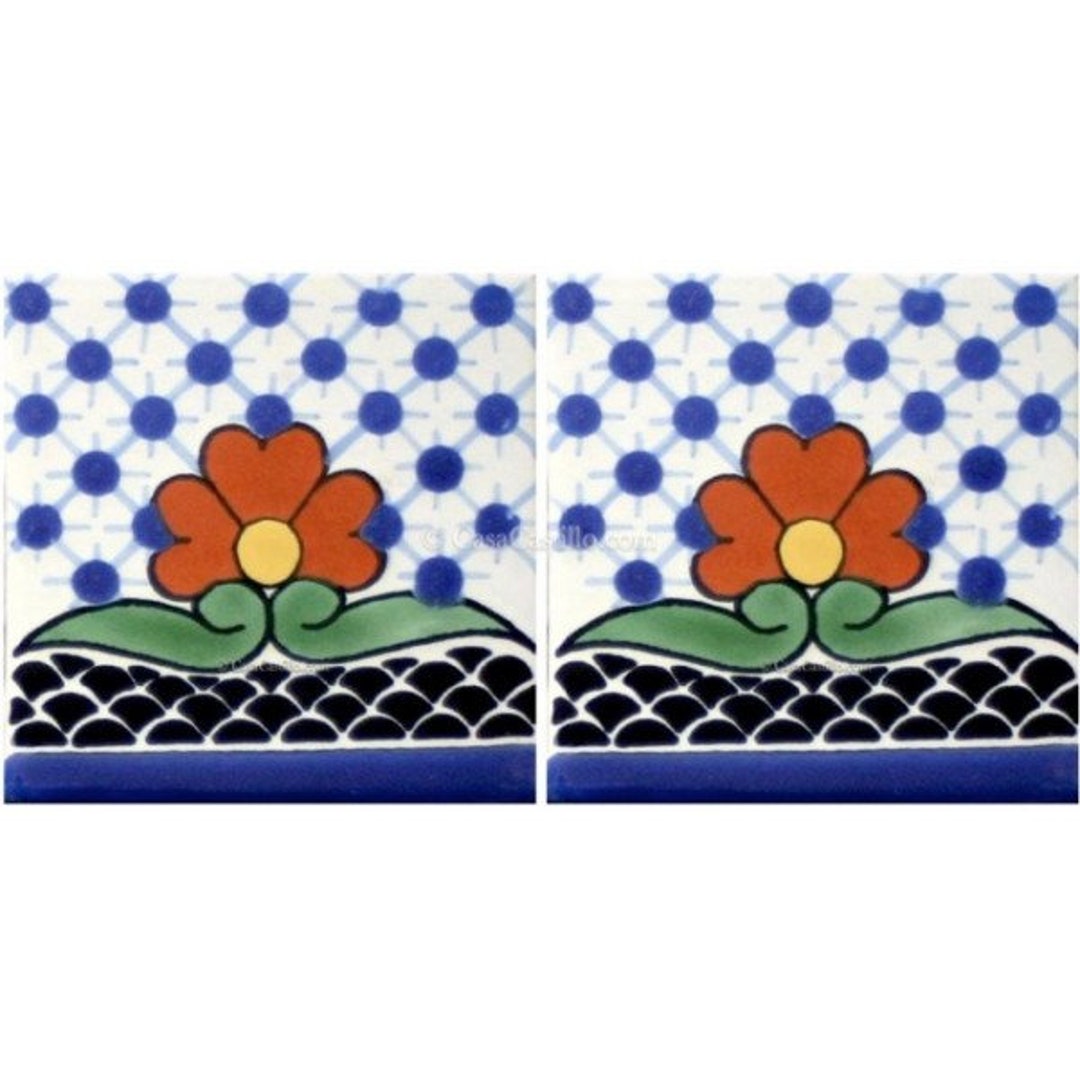 Mexican Talavera Ceramic Tiles Border Handcrafted Tijuana you Select ...
