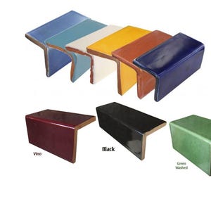 Mexican Talavera Angle V Cap Tiles Handcrafted - Etsy