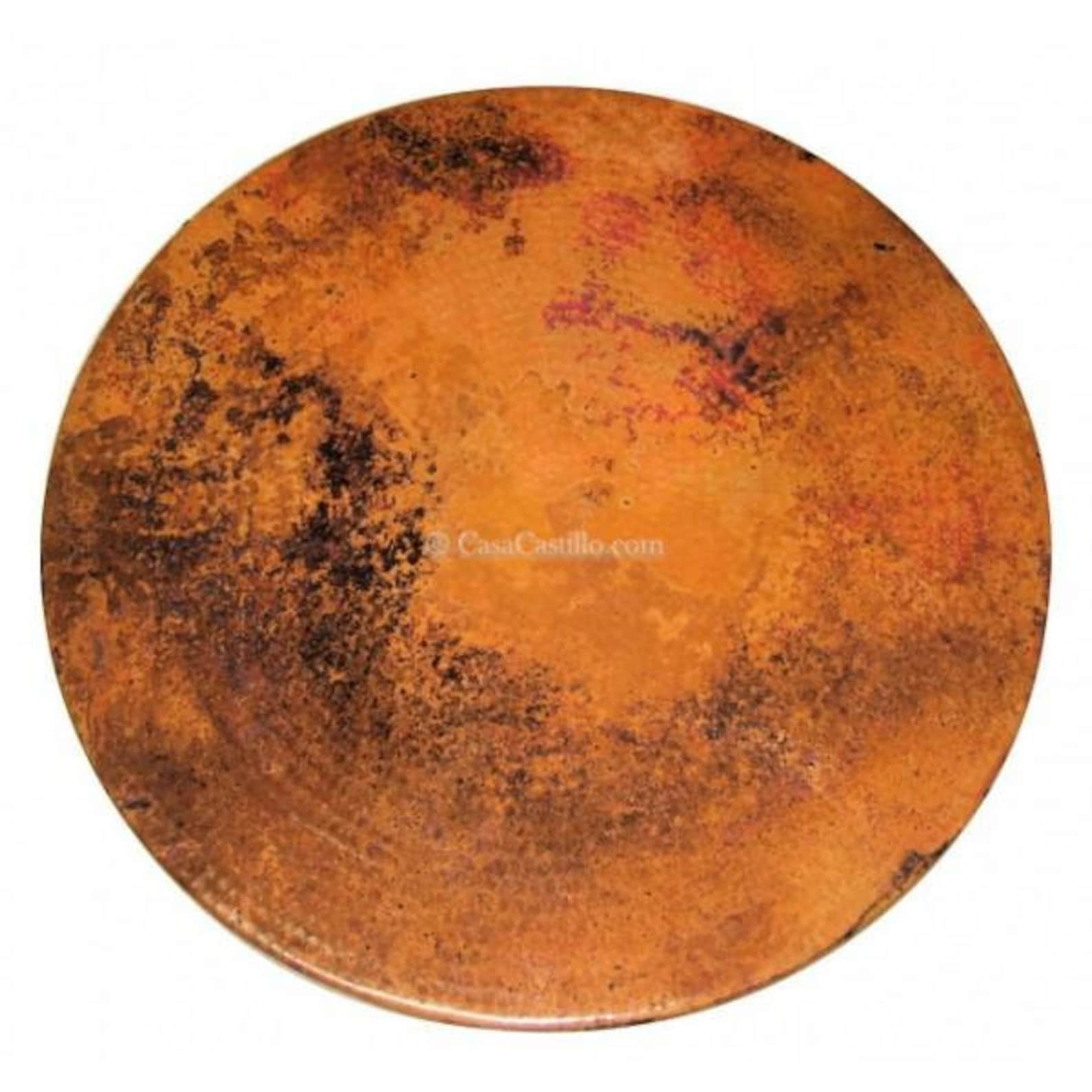 Hammered Copper Table Top Round Select Your Size - Etsy