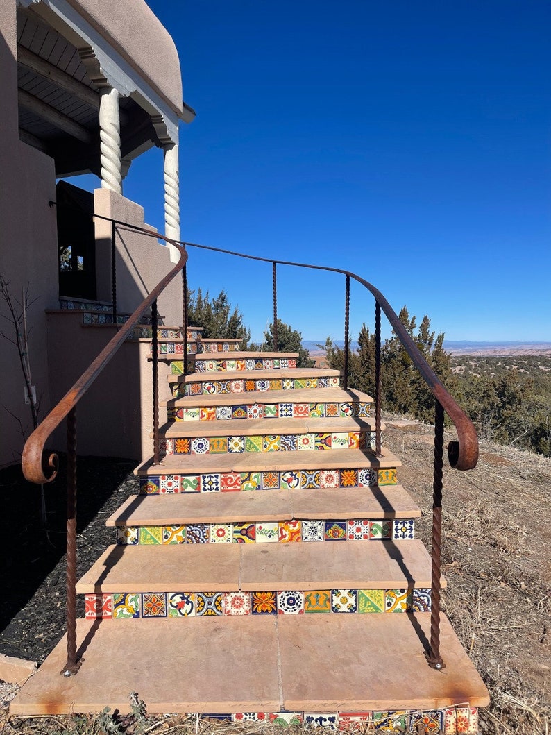 POOL TILES Mexican Talavera Ceramic Frost Proof Handcrafted Tiles ...