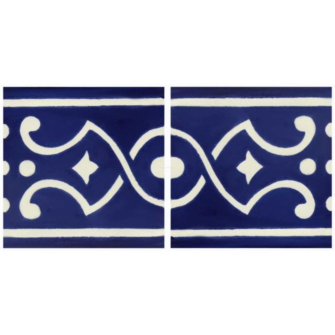 Mexican Talavera Ceramic Tiles Border Handcrafted - Santa Fe - (you ...