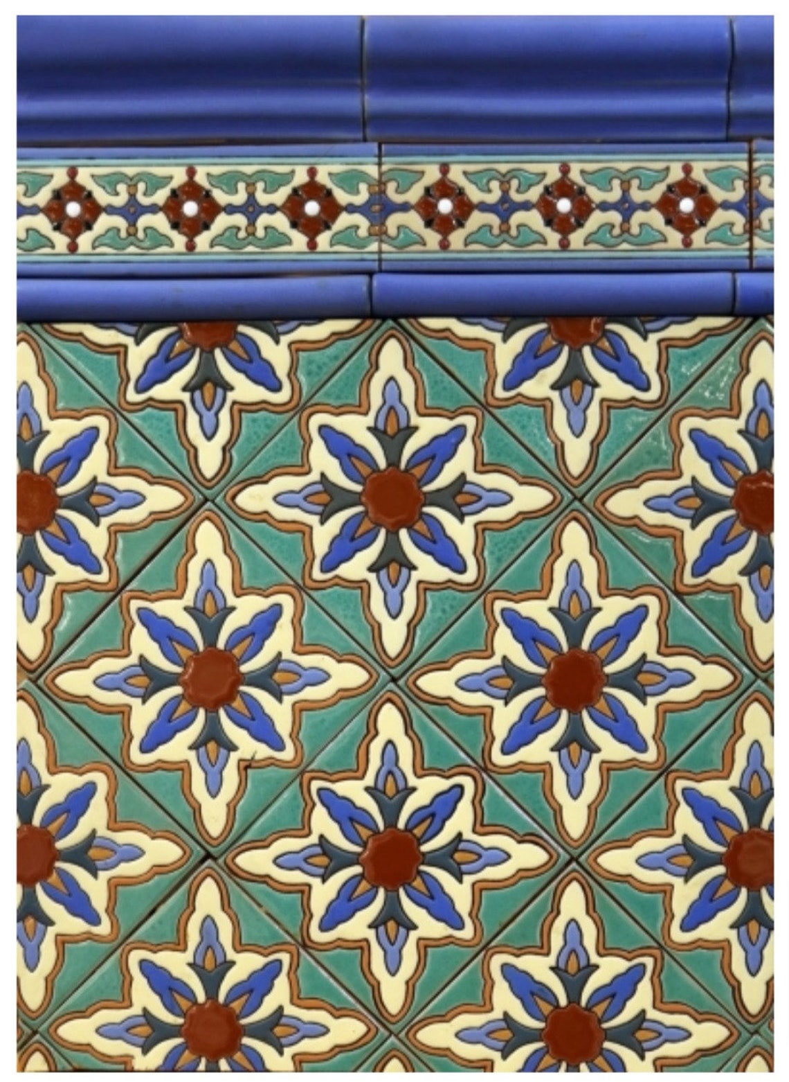 Ceramic High Relief Border Tiles Handcrafted Jerez you | Etsy