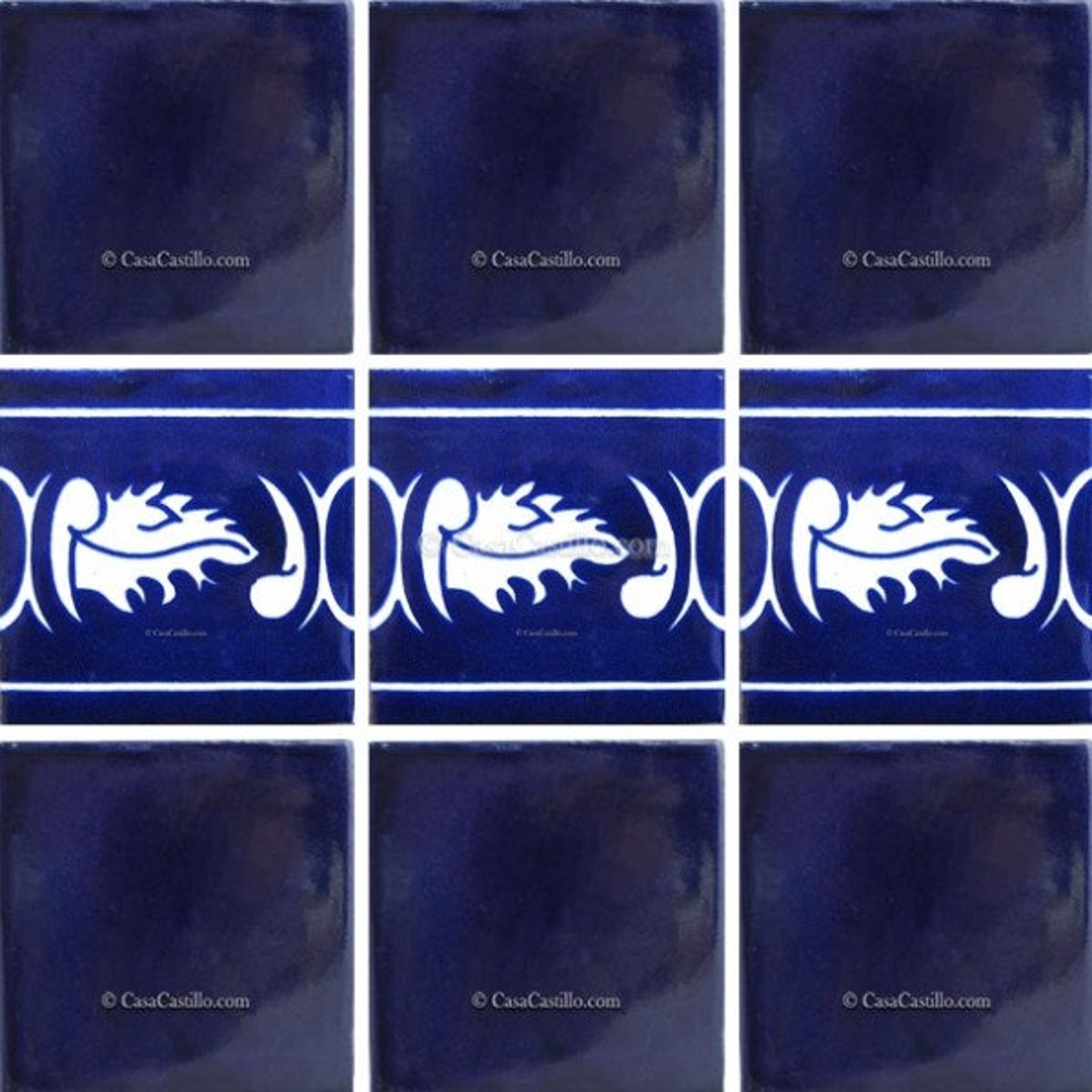 Mexican Talavera Ceramic Tiles Border Handcrafted Ocotlan | Etsy