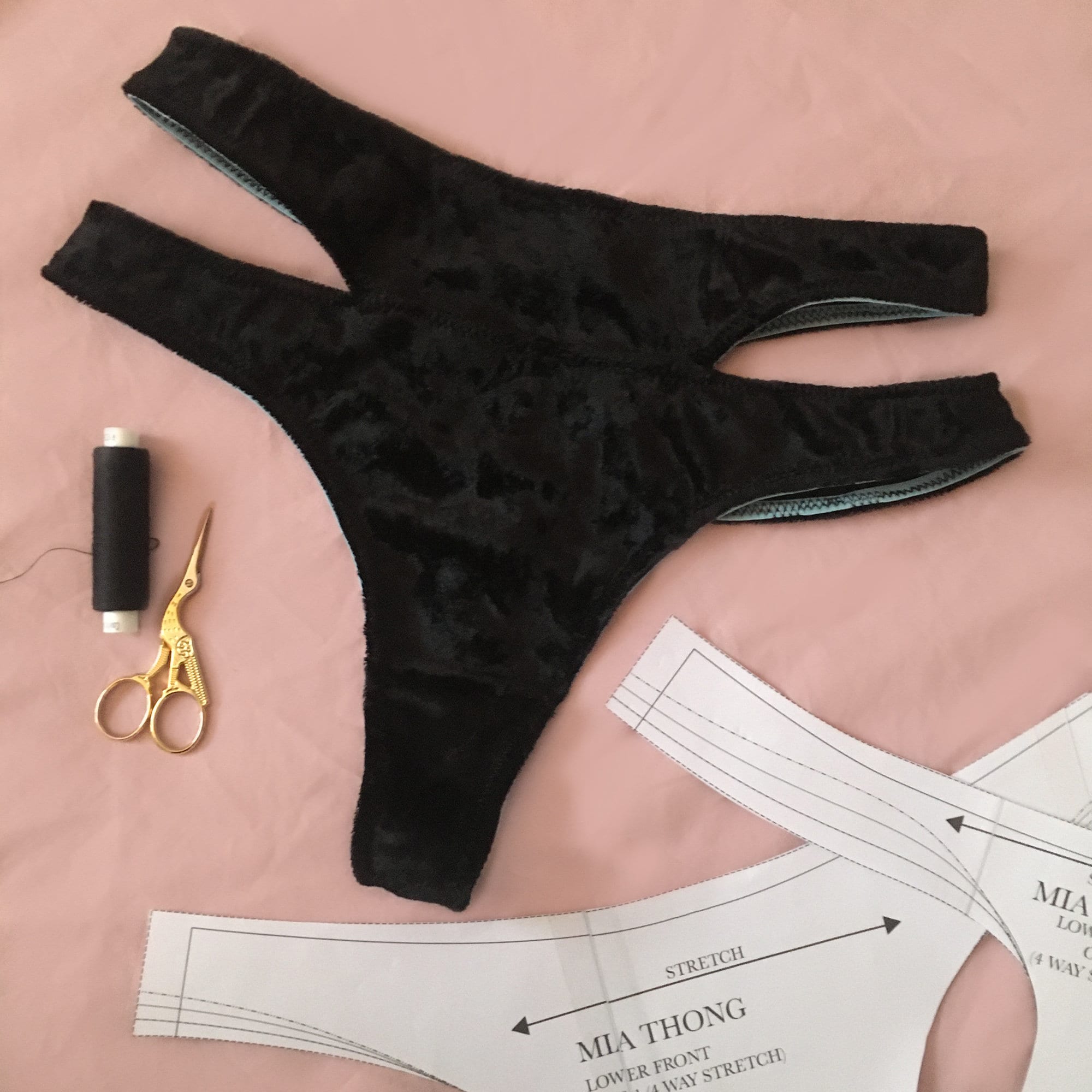 Cut-out Thong Sewing Pattern Sporty Mia Knickers Download - Etsy UK
