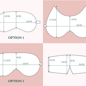 Sleep Masks PDF Sewing Pattern Download in Small, Large, Extra-large ...