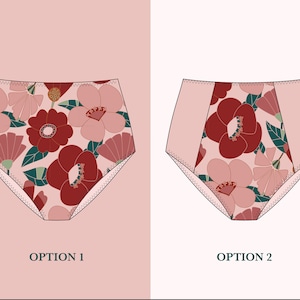 High Waist Knickers Sewing Pattern Download 2 Full Brief Panties ...