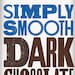 Simply Smooth Dark Chocolate - Discover Chocolate - Vegan | Natural ...