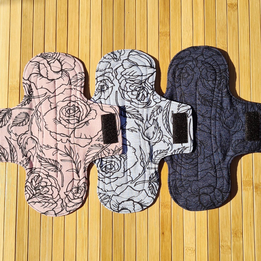 Cloth Pads and Panty Liners Made of Cotton Jersey Fabric With an ...