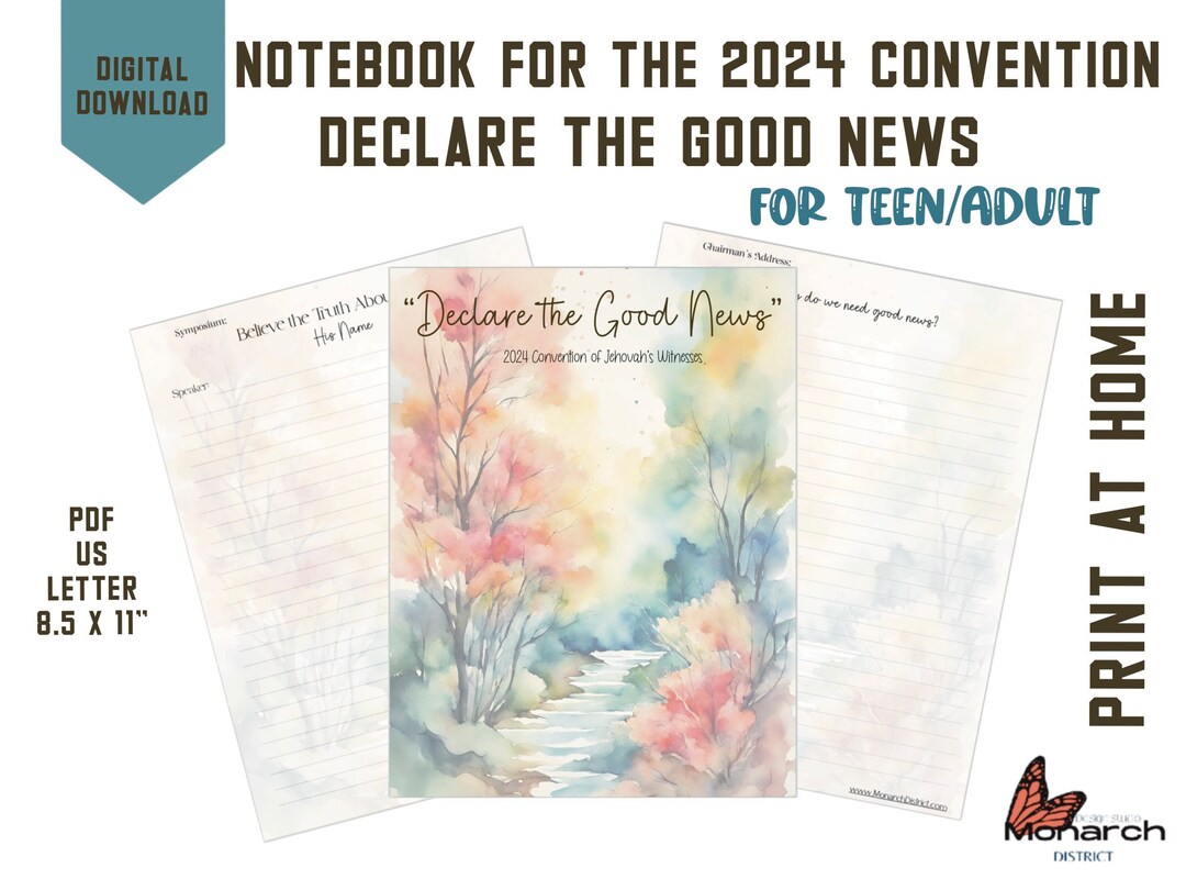 ENGLISH Adults/teen Notebook 2024 Convention Declare the Good News ...