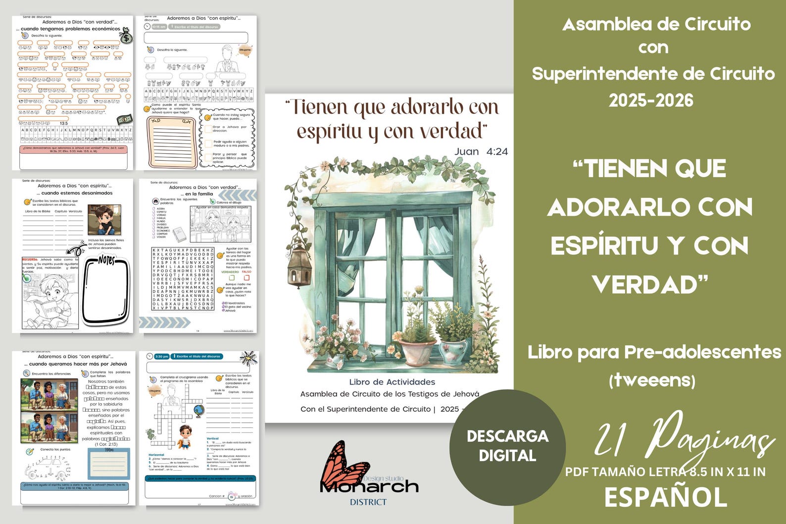 Spanish JW Circuit Assembly Activity Book: Tweens 7-12 (digital ...