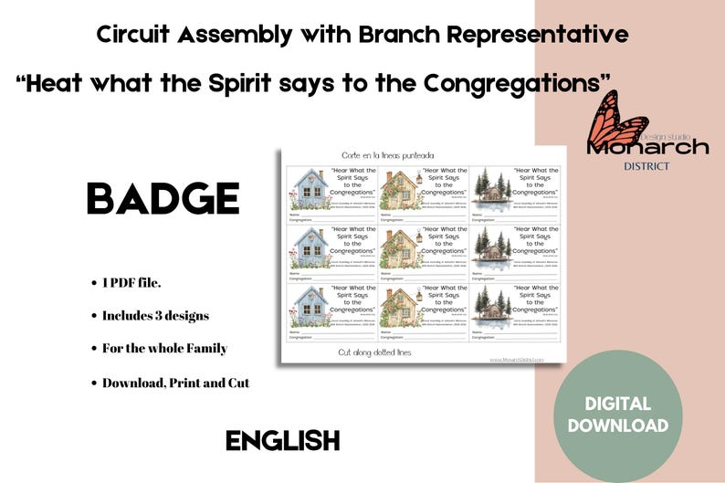 2025-2026 Circuit Assembly Badge: "hear What the Spirit Says" (PDF ...