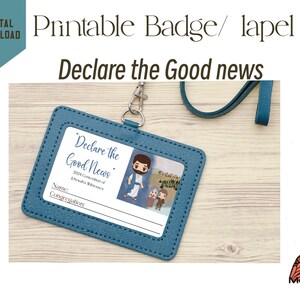 ENGLISH Lapel Badge for the 2024convention declare the Good News Jw ...