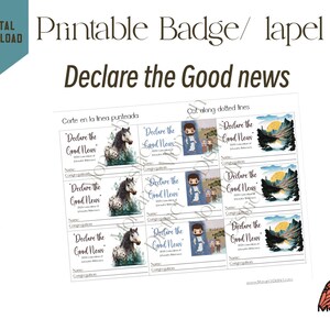 ENGLISH Lapel Badge for the 2024convention declare the Good News Jw ...