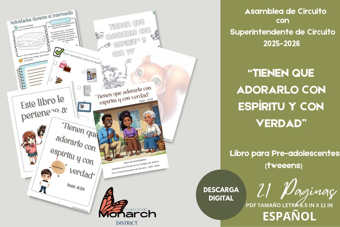Spanish JW Circuit Assembly Activity Book: Tweens 7-12 (digital ...