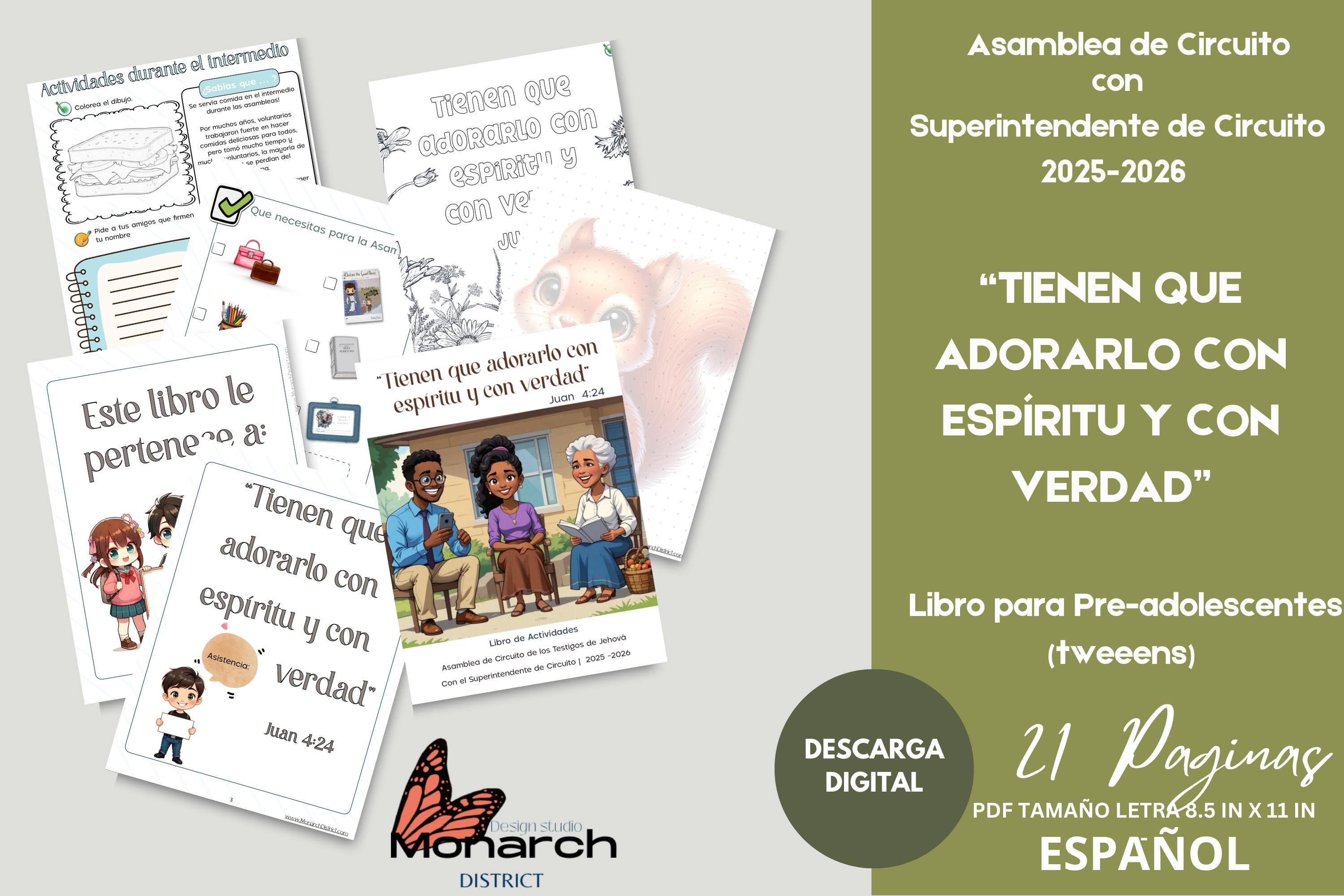Spanish JW Circuit Assembly Activity Book: Tweens 7-12 (digital ...