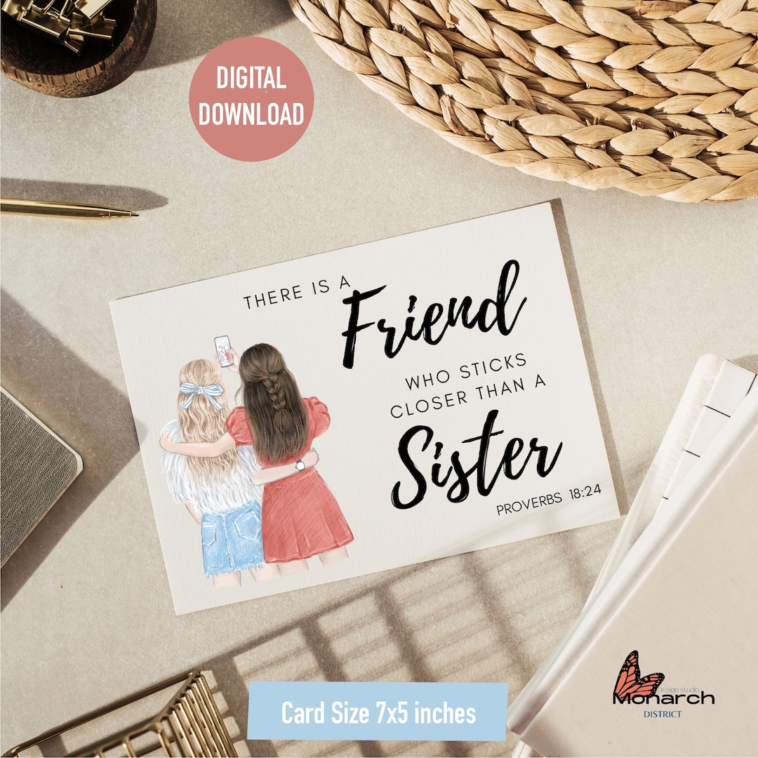 Watercolor JW Greeting Card Proverbs 18:24 Friendship Card Scripture ...