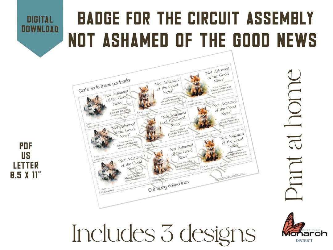 ENGLISH Lapel/badge for the Circuit Assembly “not Ashamed of the Good ...