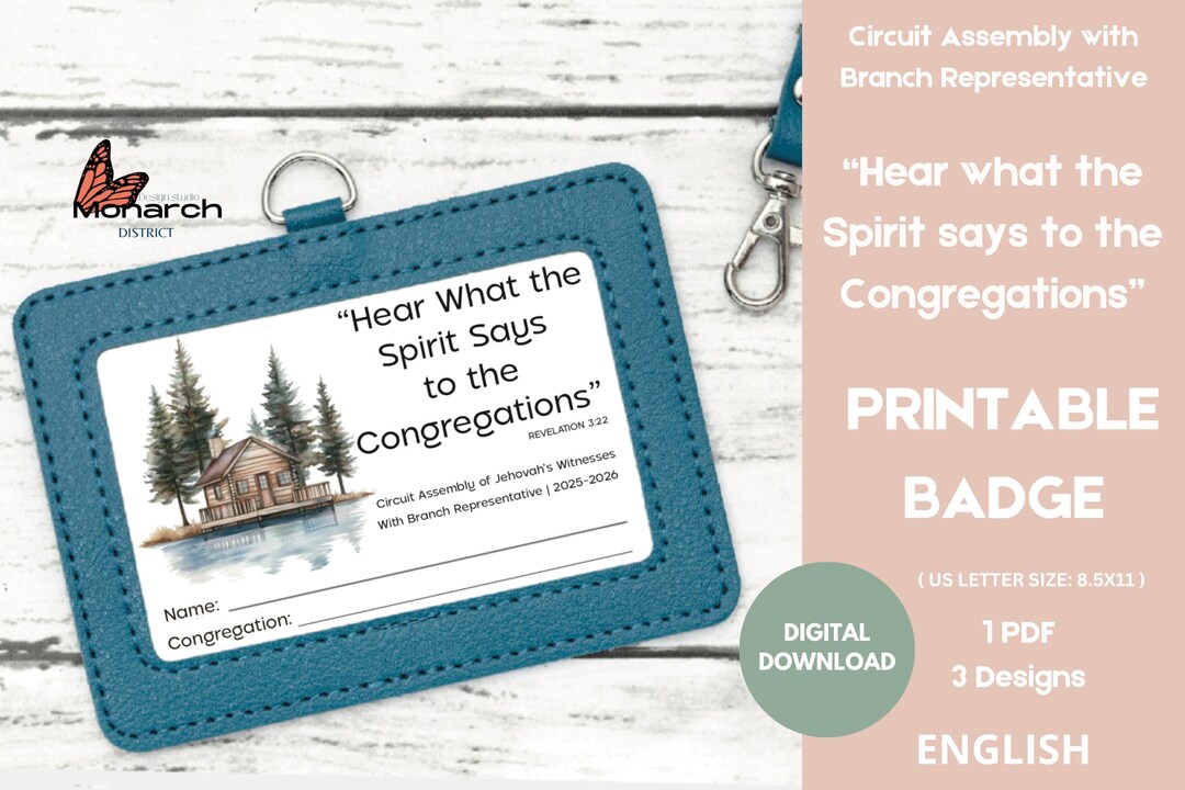 2025-2026 Circuit Assembly Badge: "hear What the Spirit Says" (PDF ...