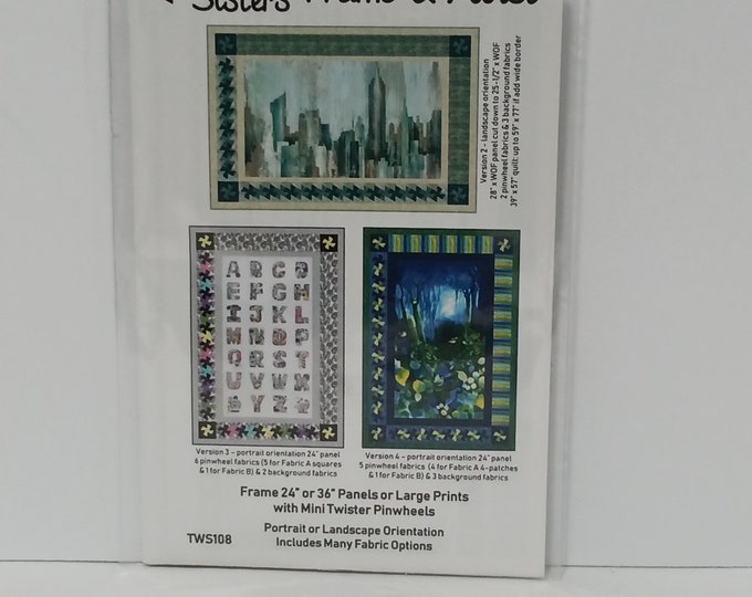 Frame & Twist Quilt Pattern by Twister Sisters. Frame 24″ or 36″ Panels ...