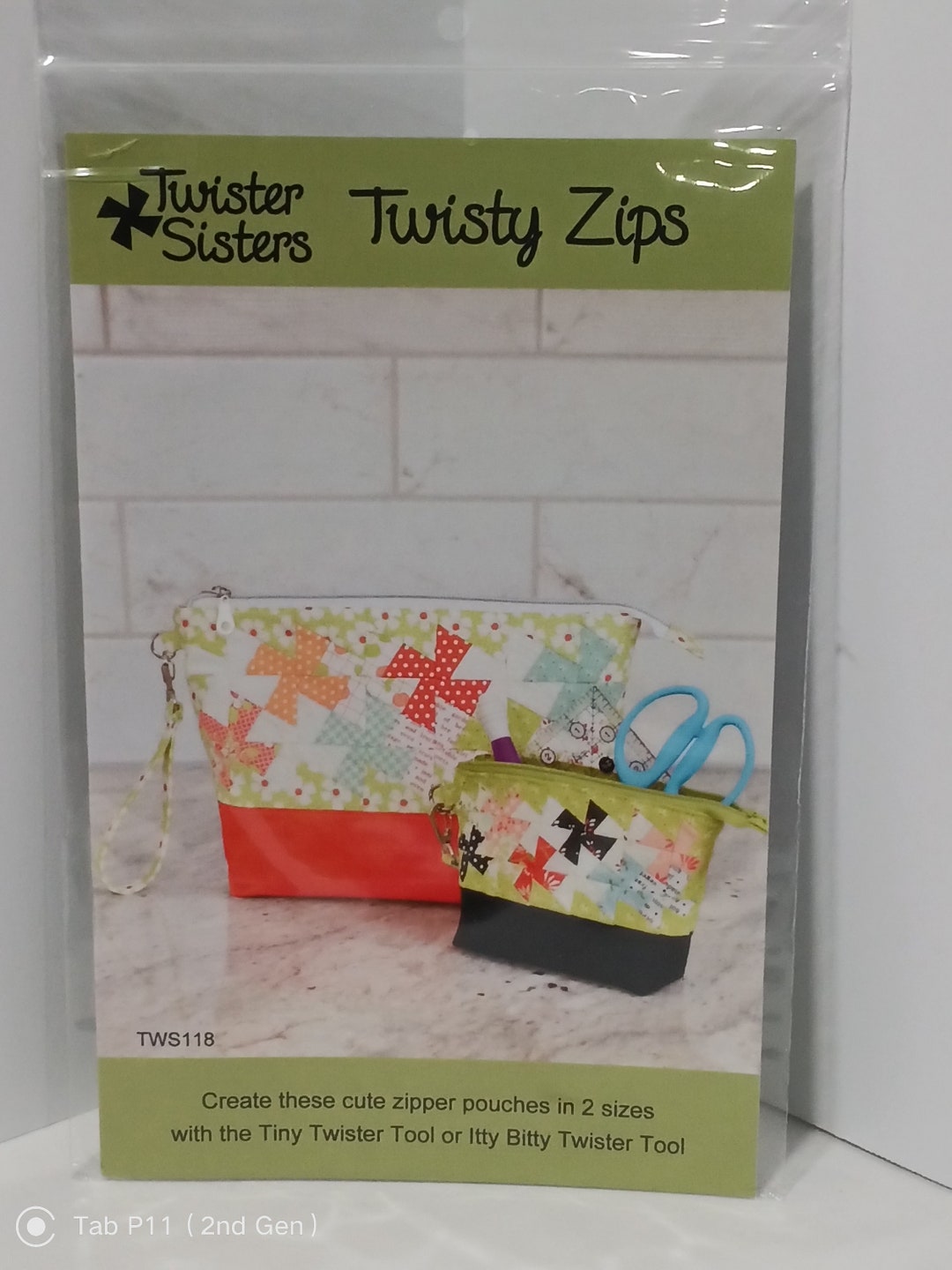 Twisty Zips-by Twister Sisters Tws118-cute Zipper Pouches in 2 Sizes ...