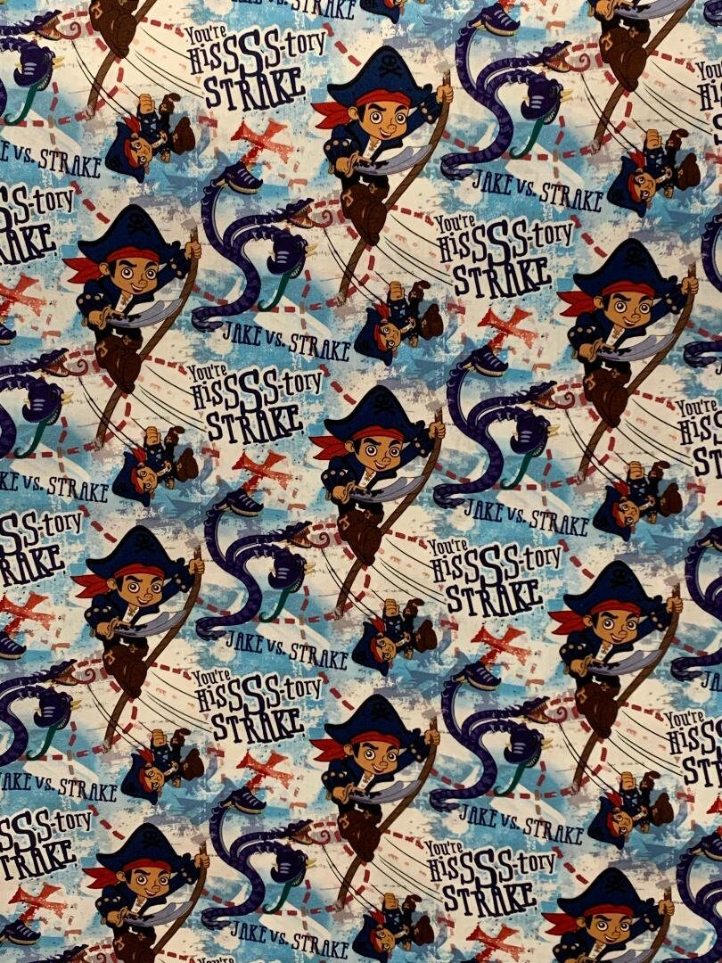 Disney Jake Vs Strake Cotton Fabric. SOLD IN 1/2 YARD - Etsy