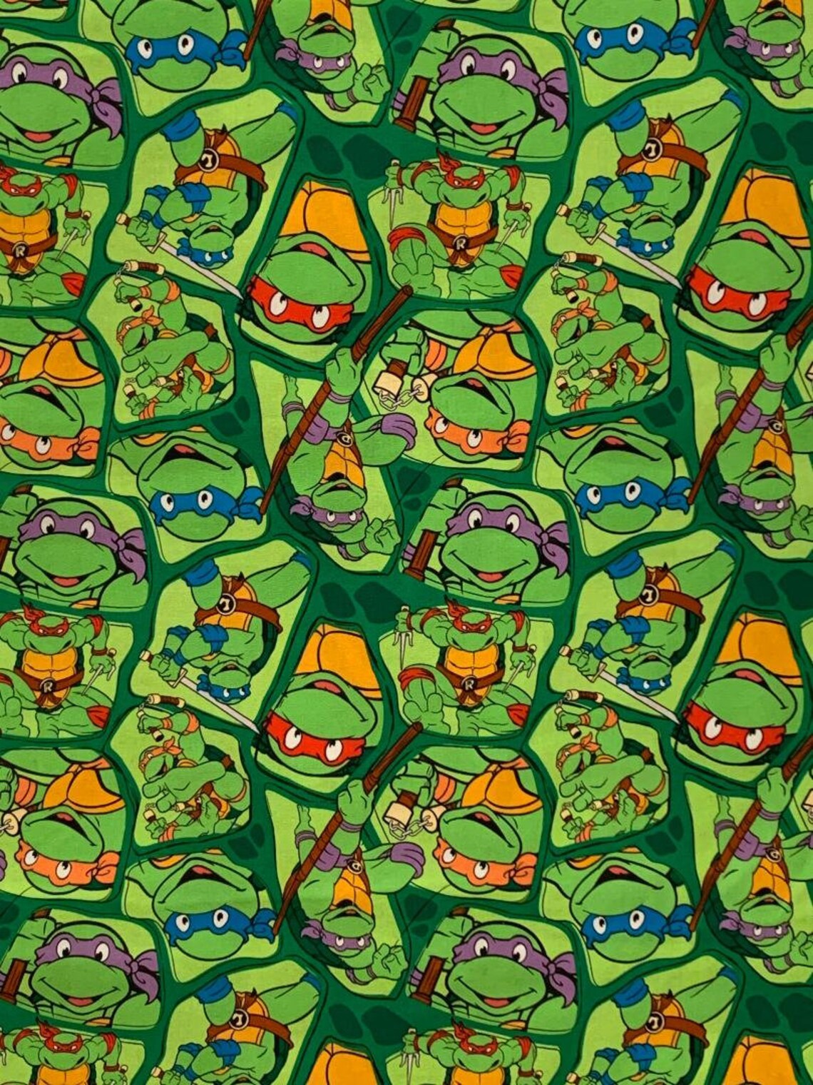 Teenage Mutant Ninja Turtle Fabric Panel New York City | Etsy