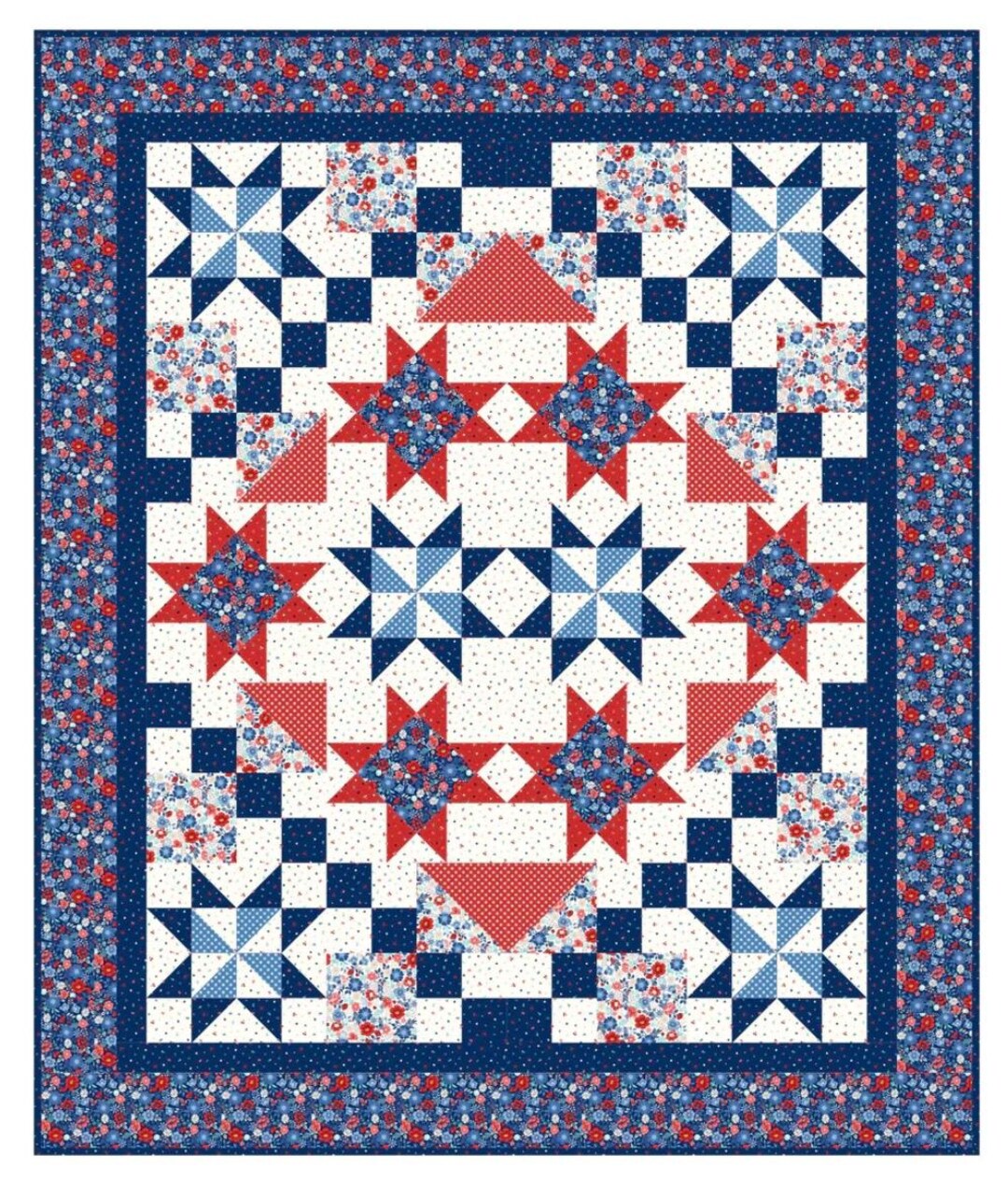 Firecracker Fourth Quilt Pattern - BTBQ519 - by Pat Sylacauga & Mimi ...