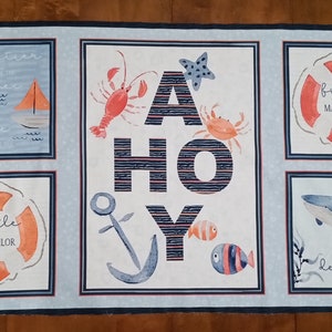 Ahoy Baby Panel by Deane Beasley Designs - DSN 05013 - PA. Perfect for ...