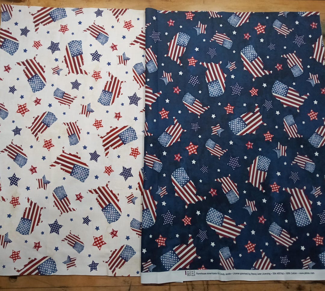 Farmhouse Americana Maps Toss by Cindy Jacobs for P & B Textiles With ...