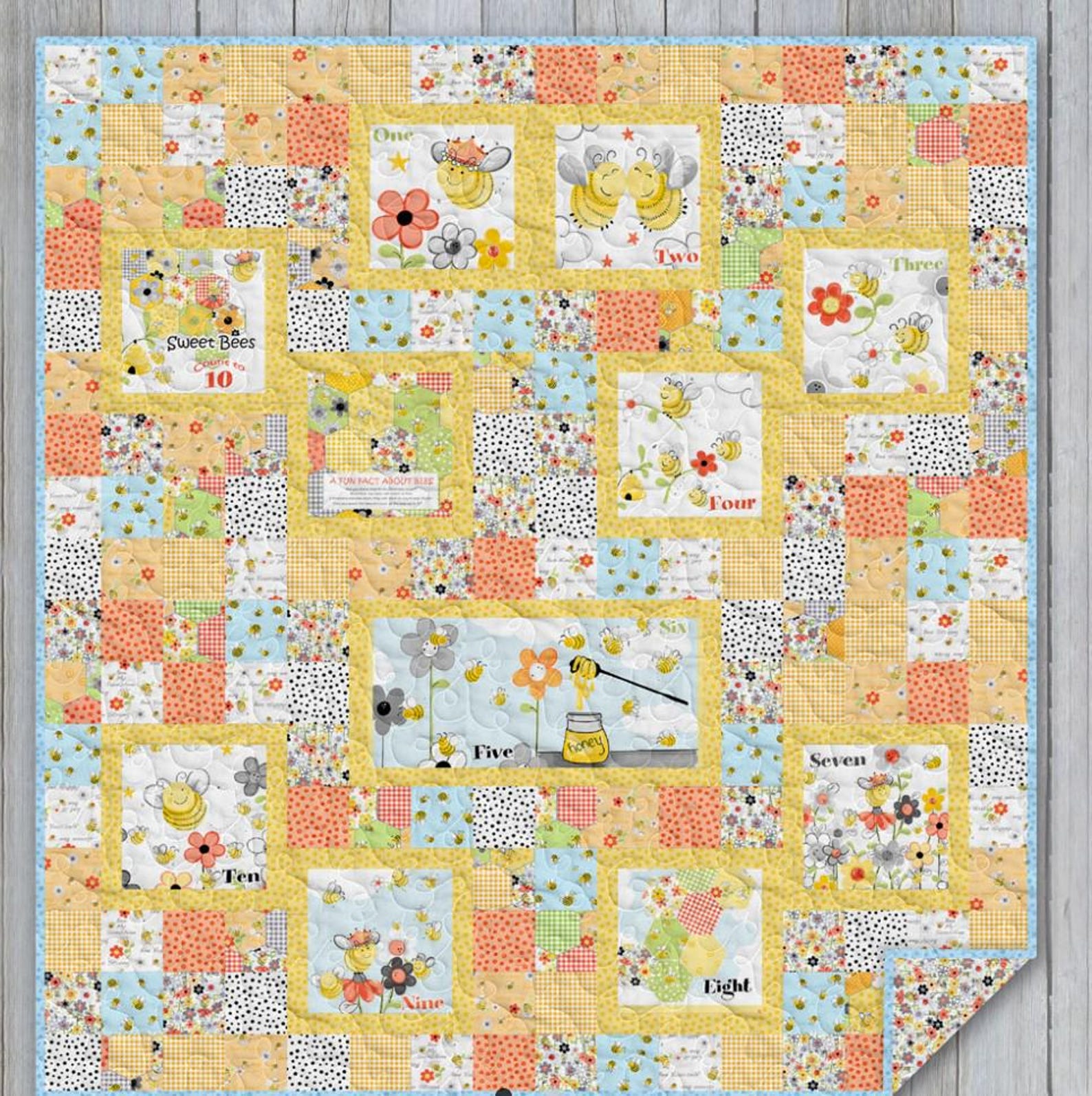 Storybook Quilt Kit - With Susybee Sweet Bees Book Panel From ...