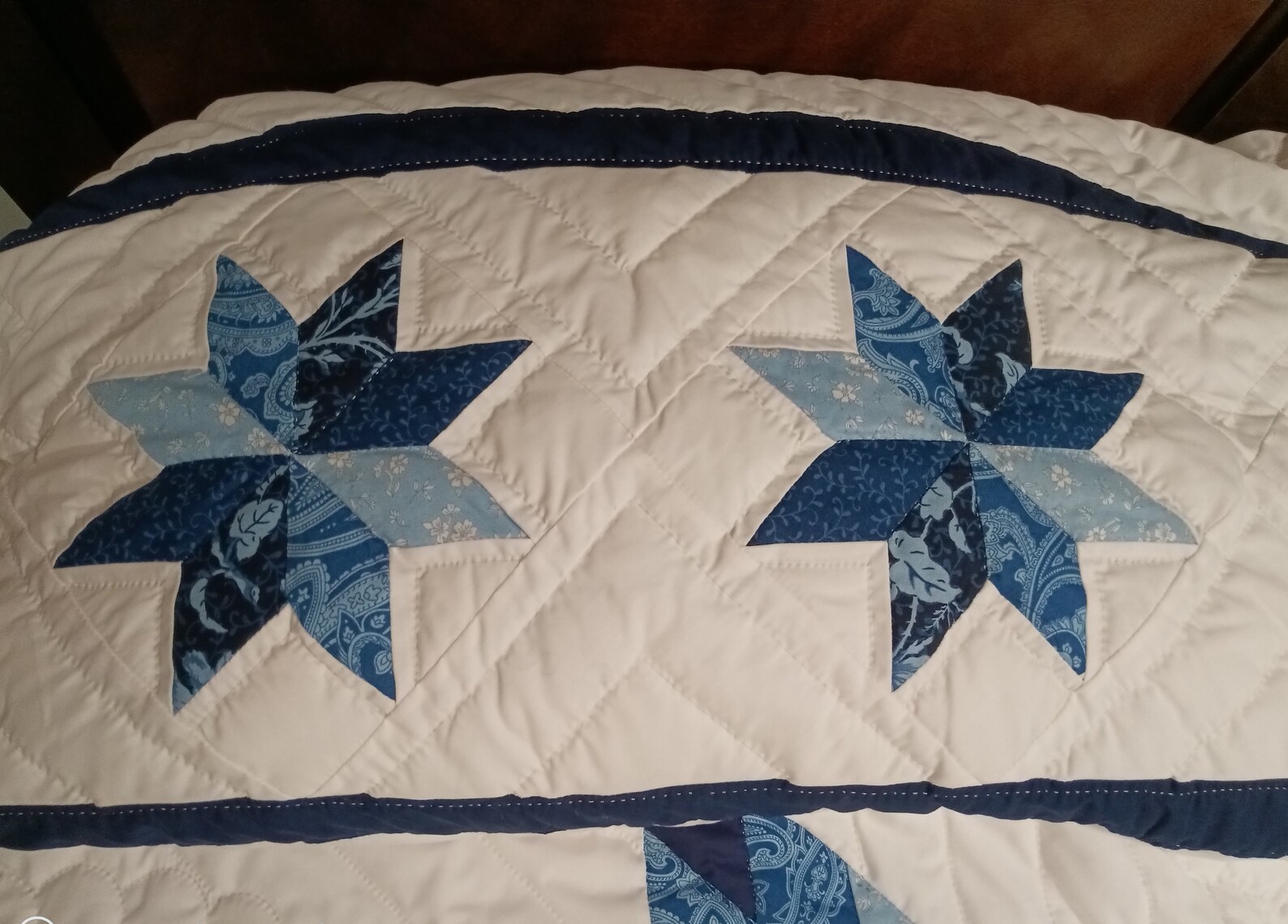 Alabama Star Amish Quilt Approx: 101" X 112" Traditional Amish Pattern ...