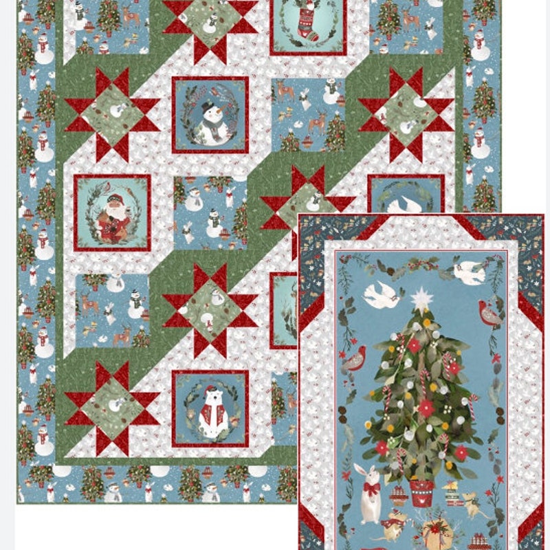 Christmas Quilt Panels - Etsy