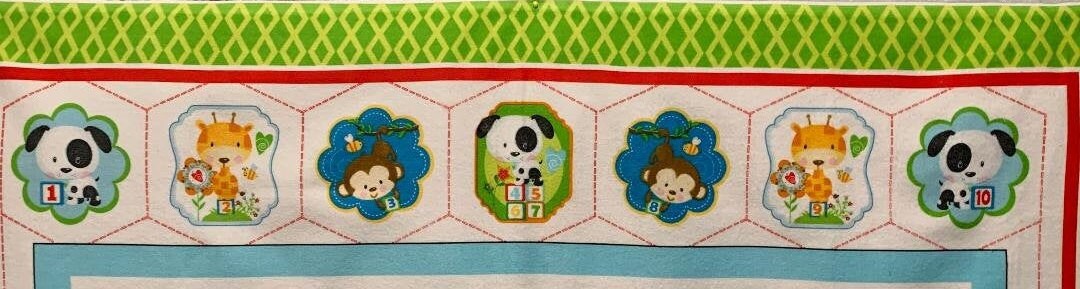Puppy and Pals Flannel Cotton Fabric Panel by Henry Glass & - Etsy