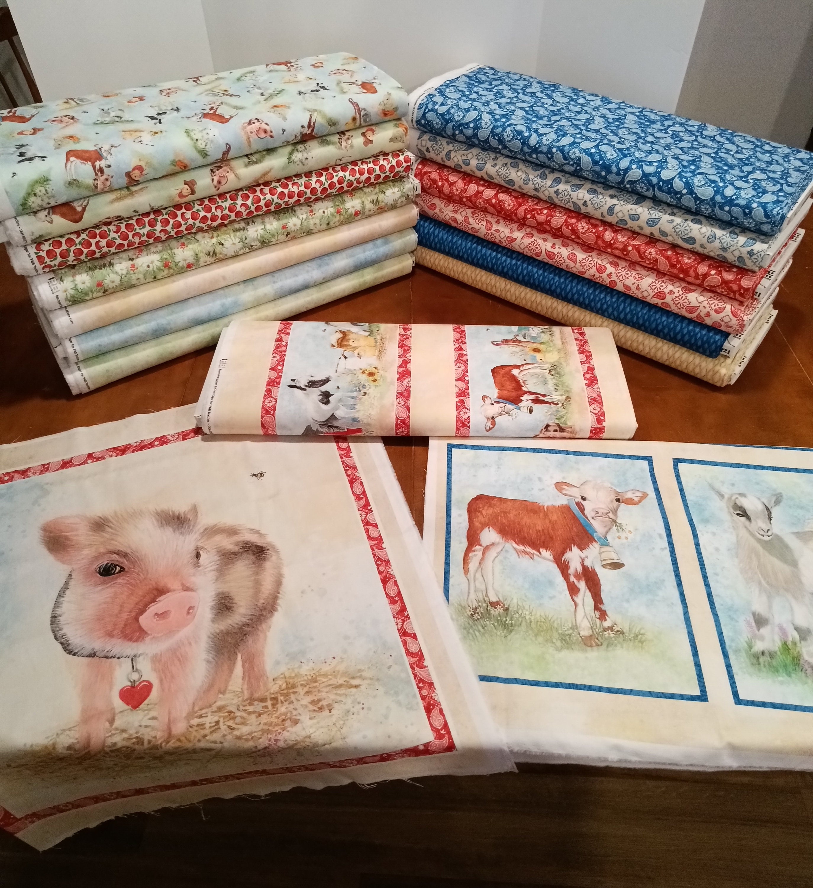 Barnyard Babies Splattered Coordinating Fabric by Clint Eagar for P&B ...